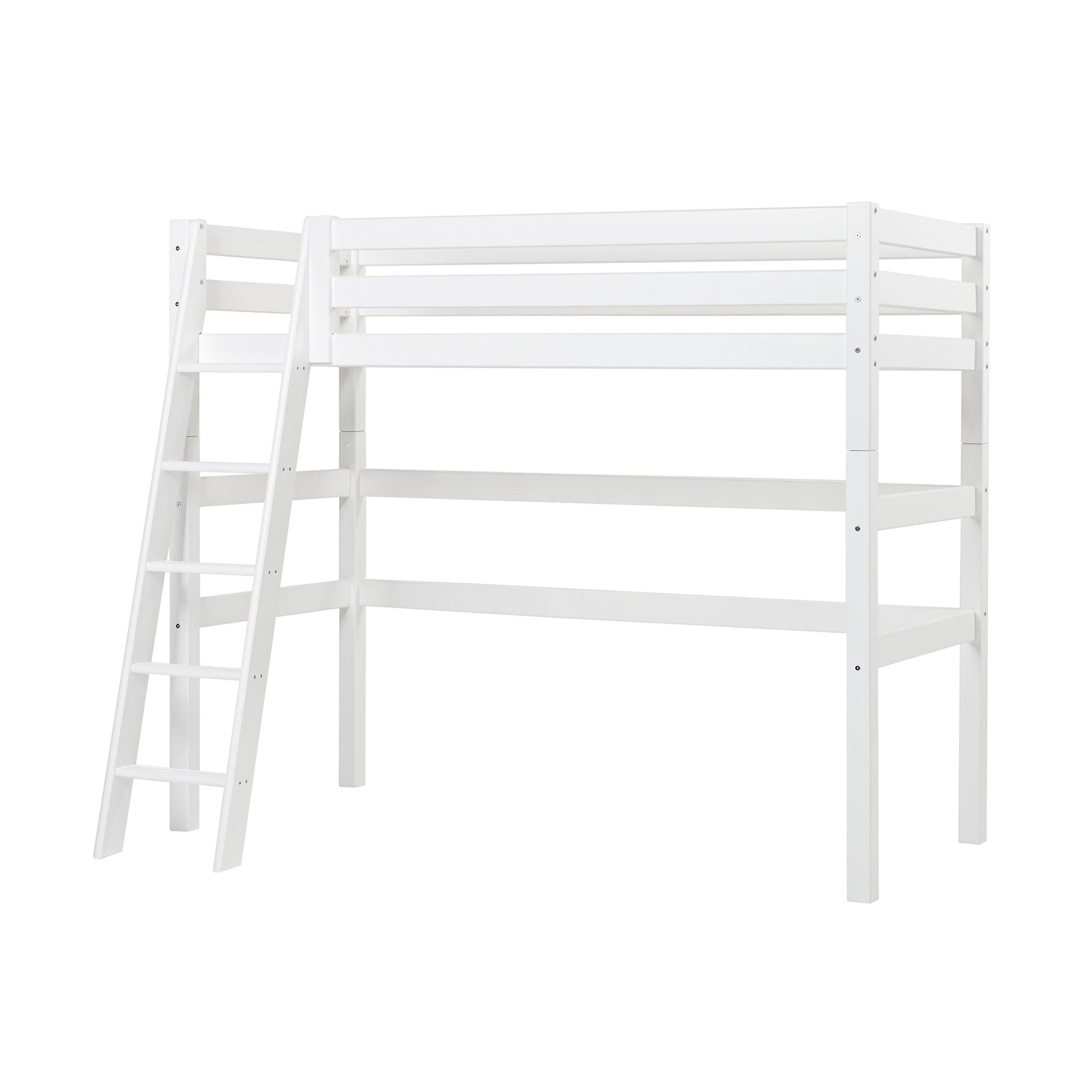Loft bed 90x200 with table top, TÜV certified, free shipping